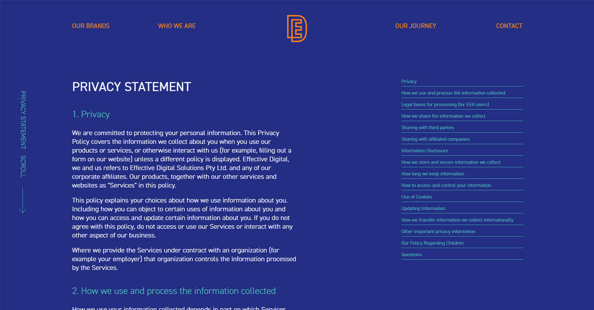 Effective Digital | Privacy Statement